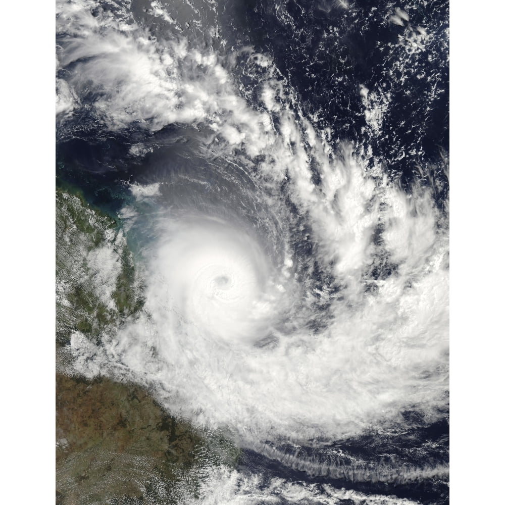 Tropical Cyclone Hamish over Australia Poster Print - Walmart.com