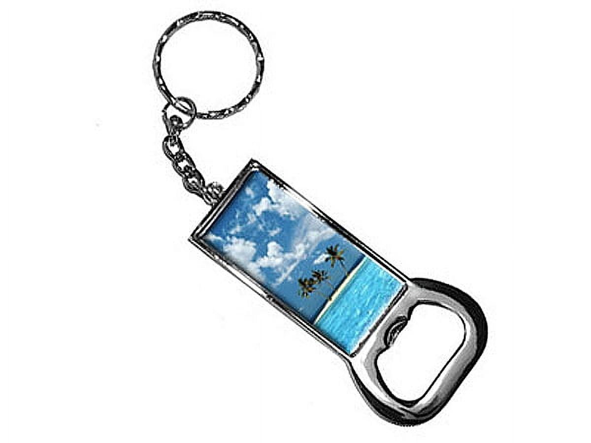 Tropical Deserted Island - Beach Ocean Bottle Opener Keychain - Walmart.com