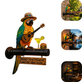 Tropical Desktop Light Statue, Tropical Island Parrot Tabletop Lamp ...
