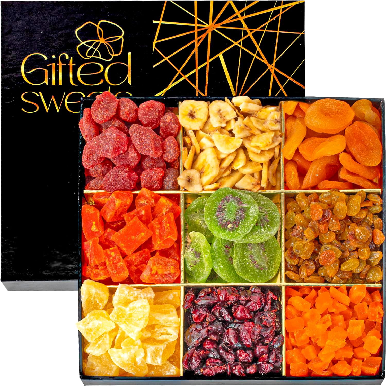 Tropical Dried Fruit Gift DEF29 Basket - 9 Assortment - Dried Fruit ...