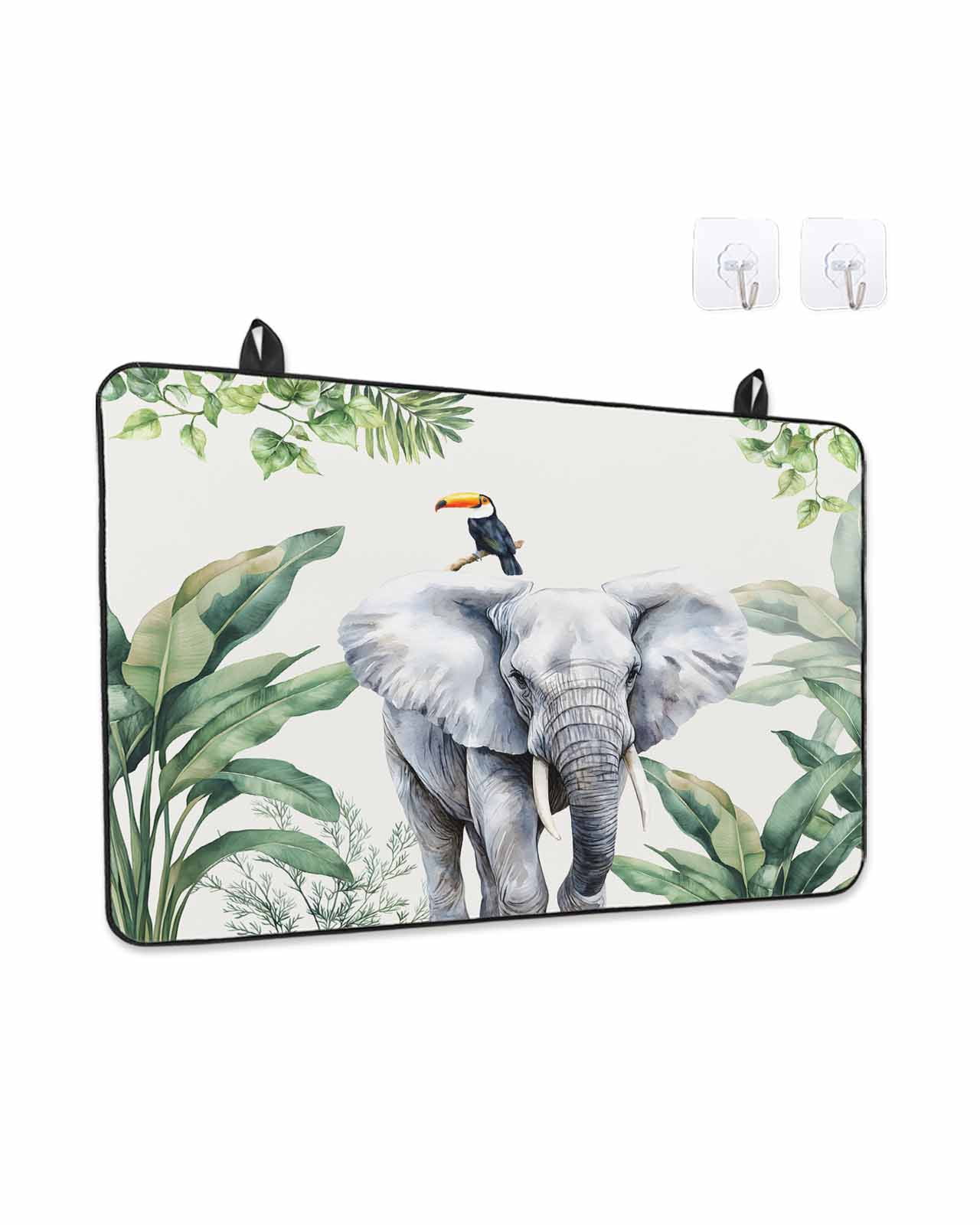 Tropical Elephant Bird Stove Top Covers for Electric Stove, Kitchen ...