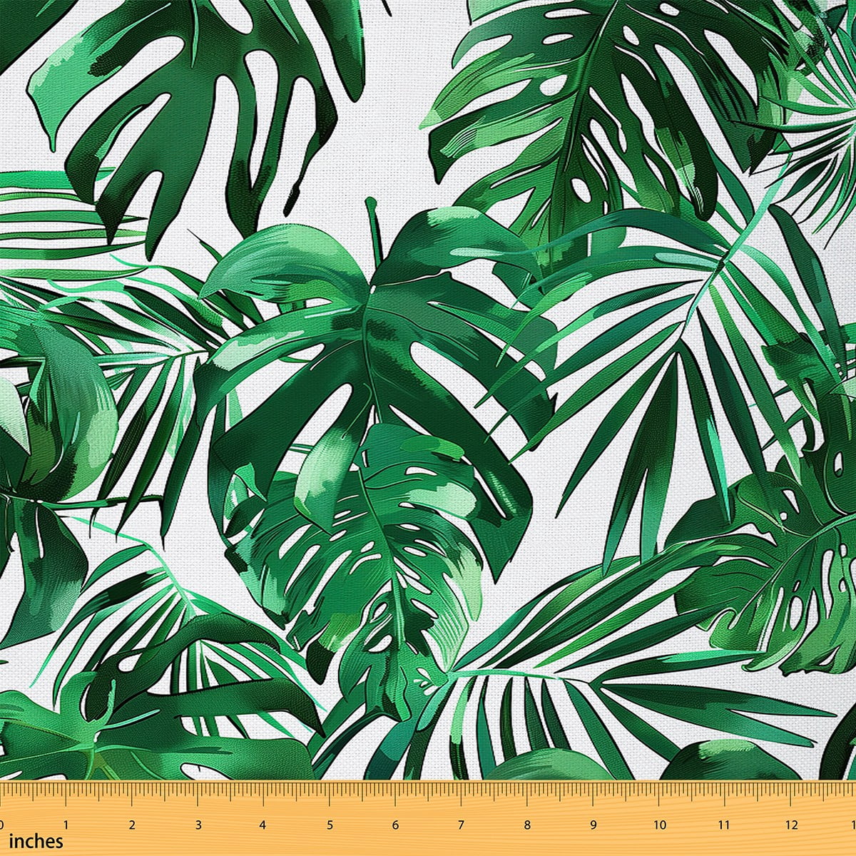 Tropical Fabric by The Yard,Palm Leaves Art Upholstery Fabric,Summer ...