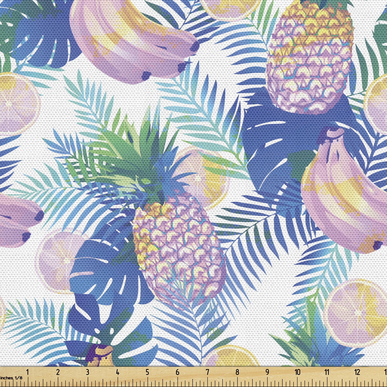 Ambesonne Tropical Fabric by the Yard Upholstery, Hawaiian Summer ...