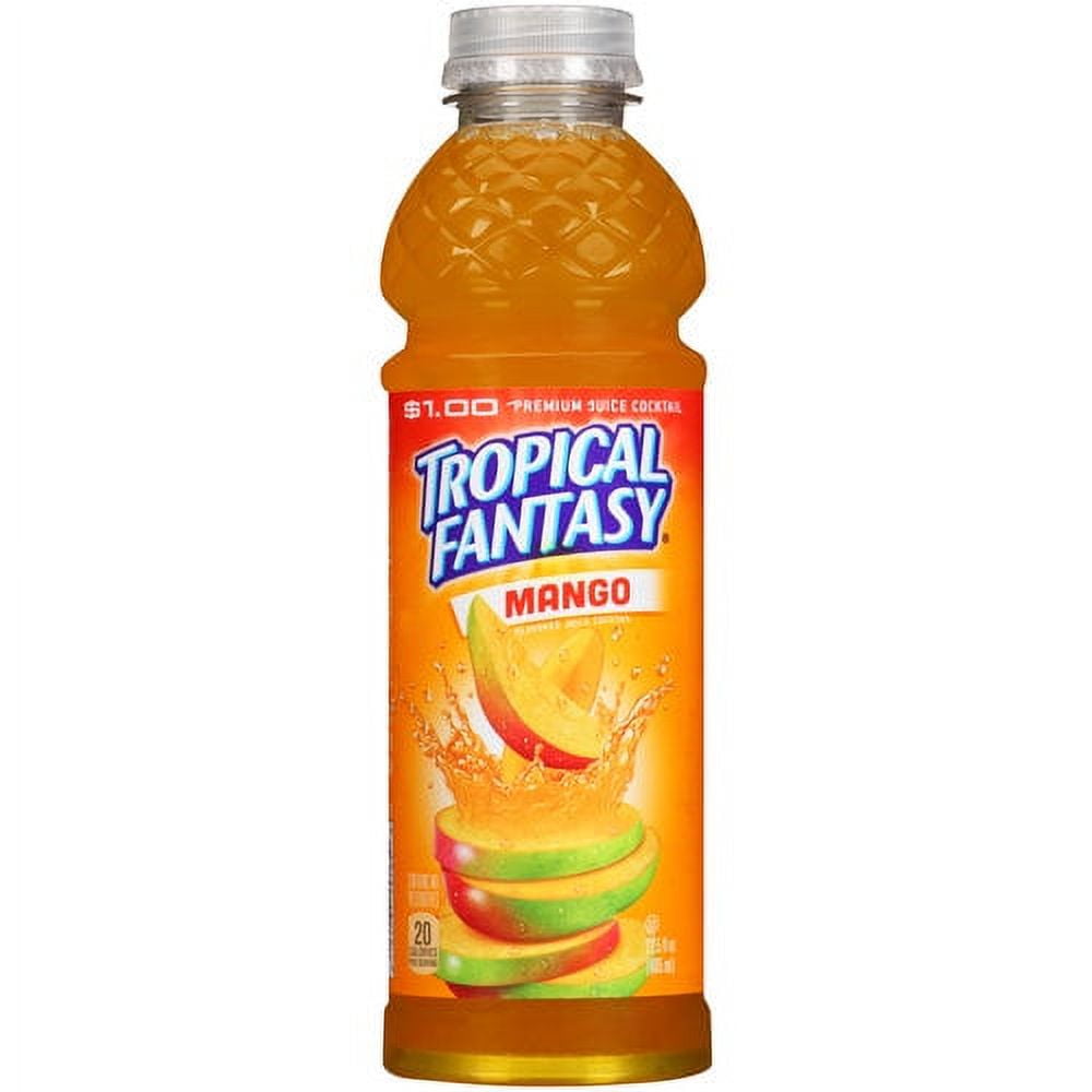 Tropical Fantasy Premium Juice Cocktail, Mango, 22.5oz, 1 Count ...