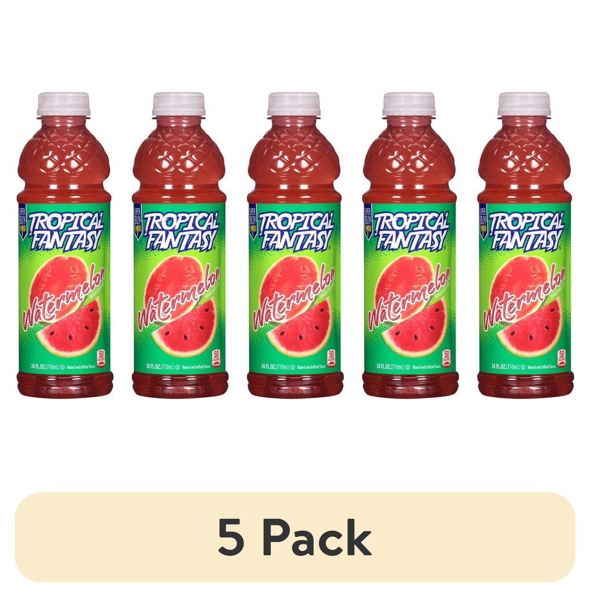 (5 pack) Tropical Fantasy Watermelon Premium Juice Cocktail, 24oz ...