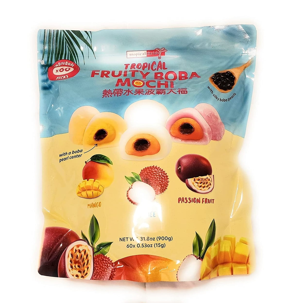 Tropical Fields Tropical Fruity Boba Mochi 31.8 Ounce - Walmart.com
