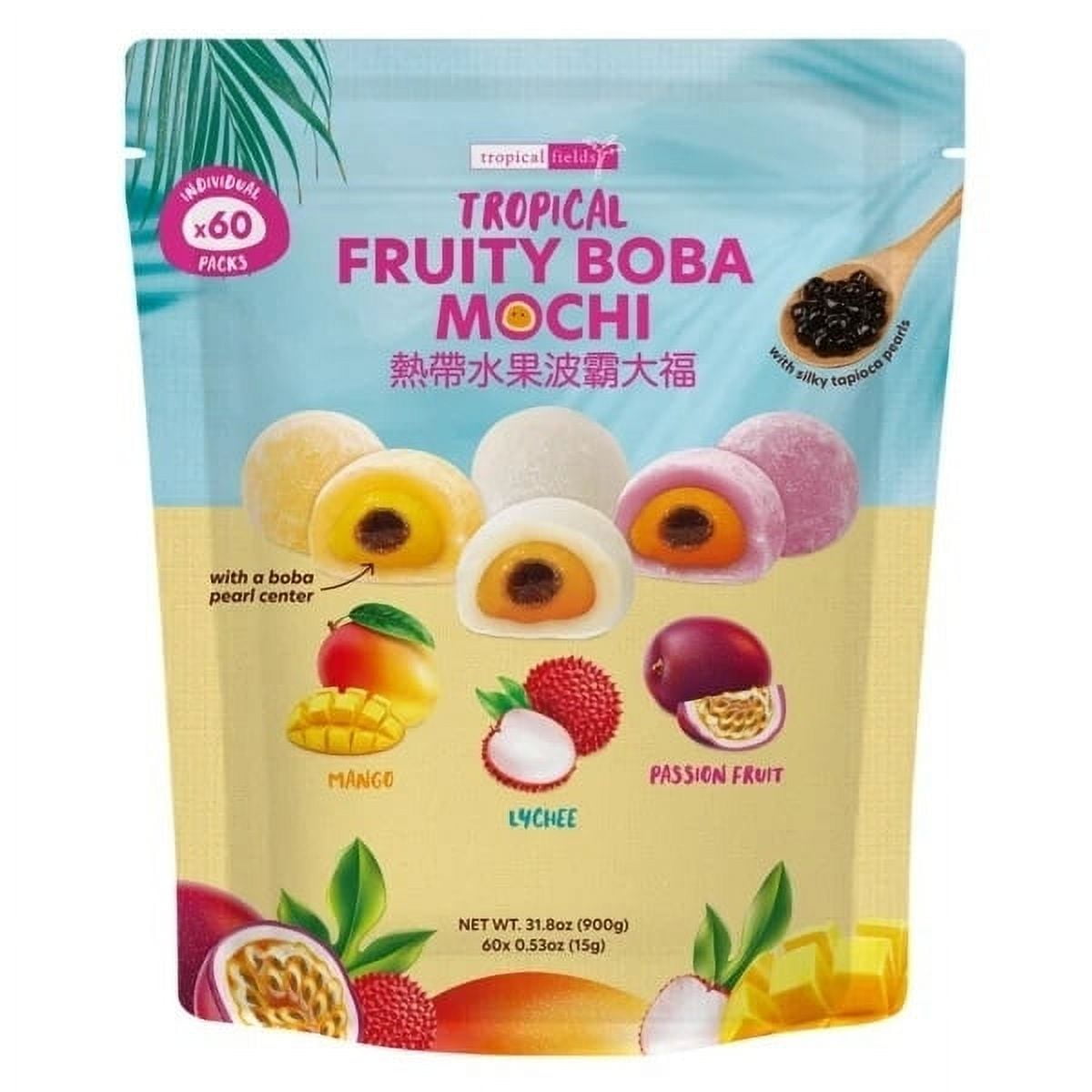 Tropical Fields Tropical Fruity Boba Mochi, Boba Pearl Center, 31.8 ...