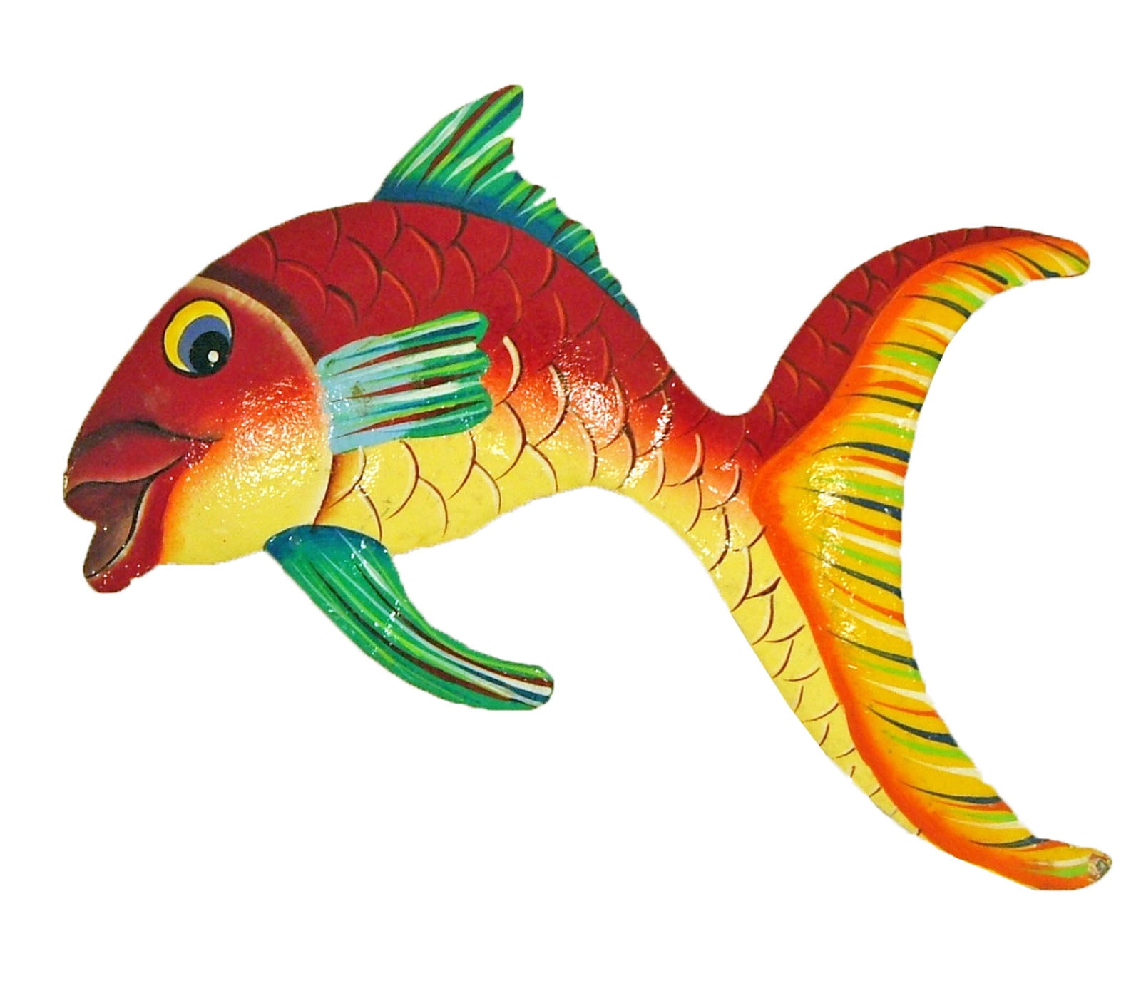 Tropical Fish Big Tail Wall Decor Haitian Metal - Walmart.com