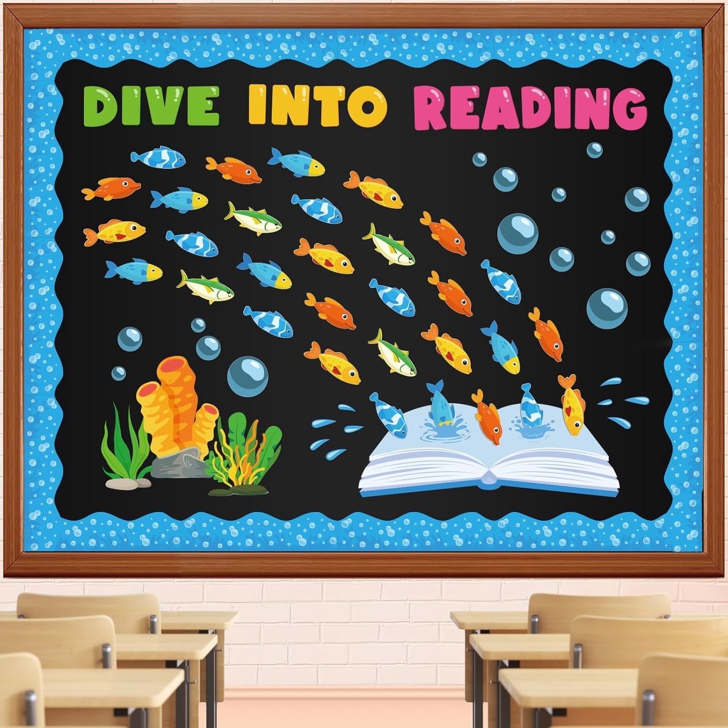Tropical Fish Bulletin Board Decorations Set, Under The Sea Classroom ...