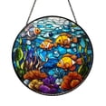 Tropical Fish Faux Stained Glass Suncatcher – Window Hanging for Home ...