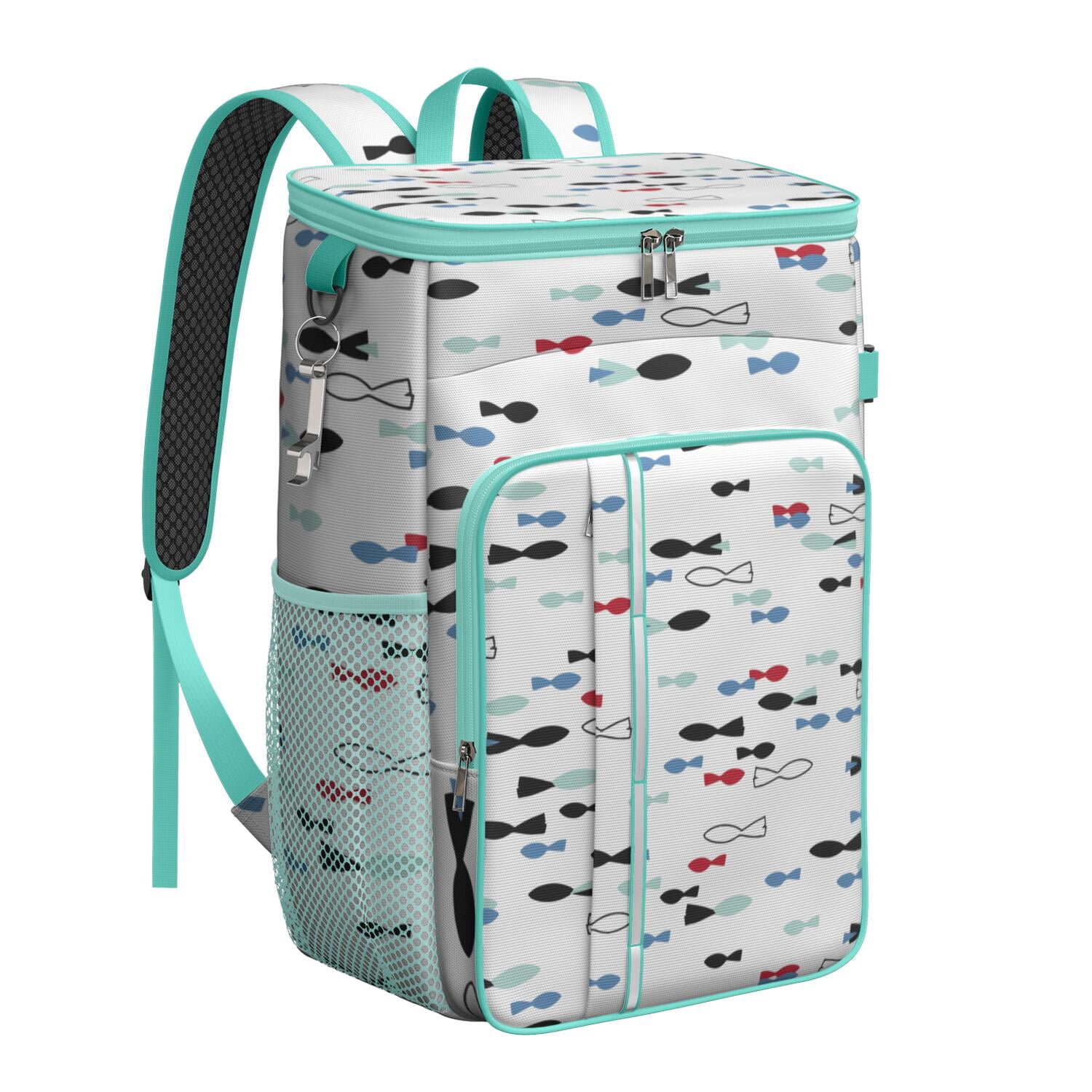 Tropical Fish Insulated Cooler Backpack - 20L Soft Cooler Bag for ...