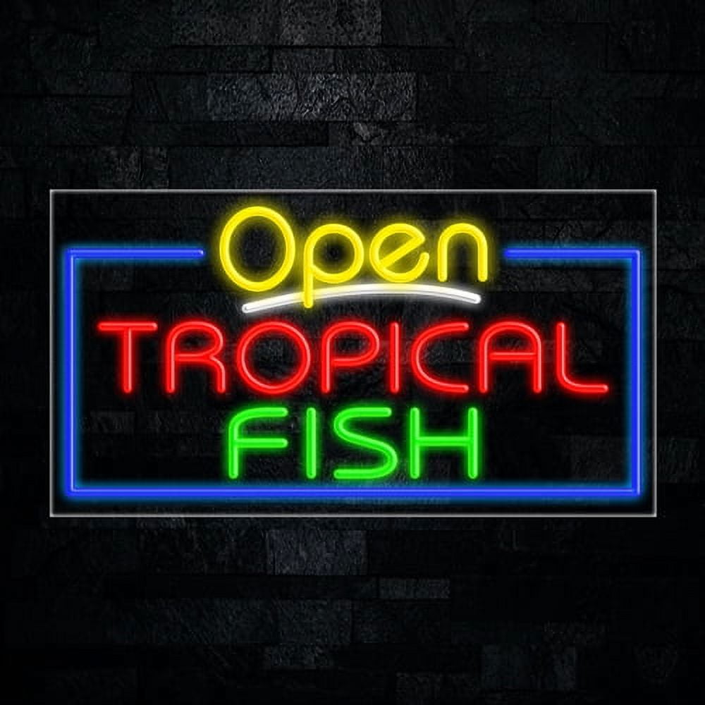 Tropical Fish LED Neon Sign 33"L x 18"H #35898 - Walmart.com