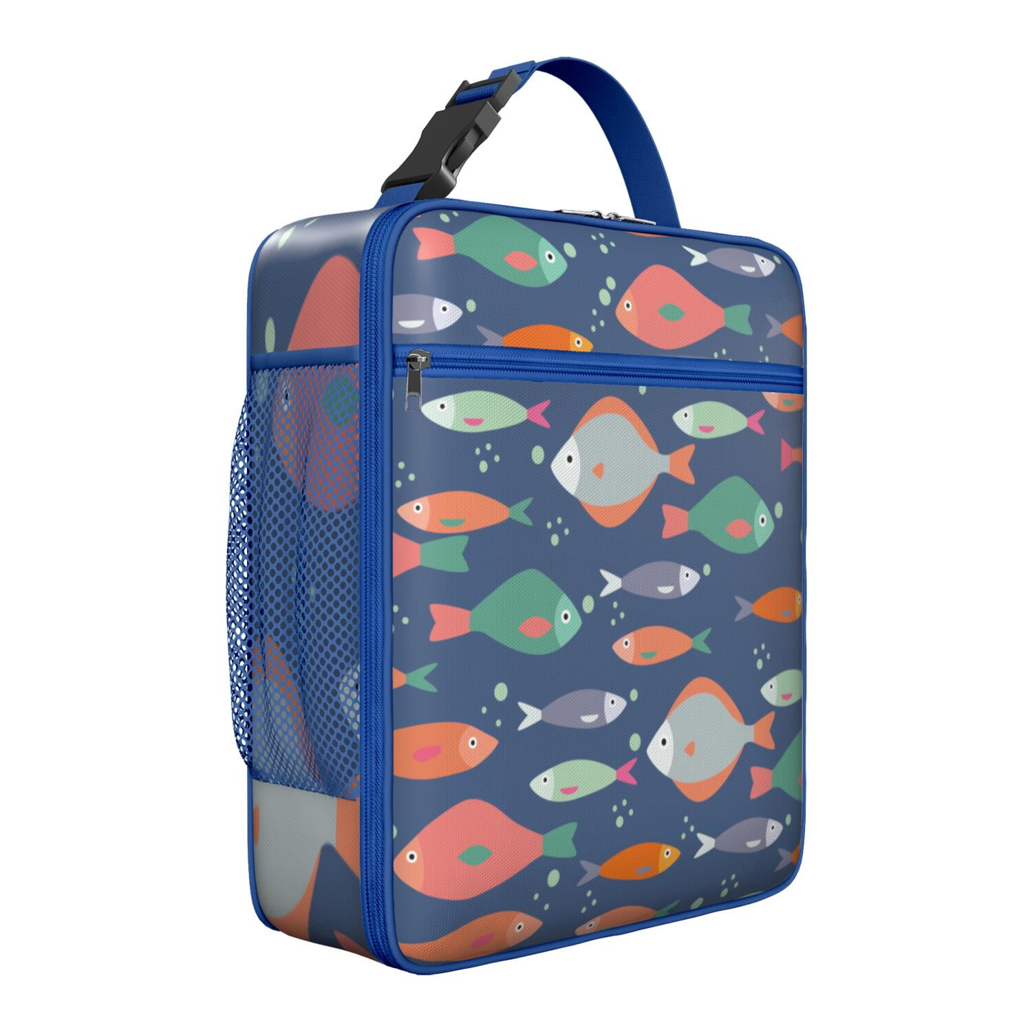 Tropical Fish Lunch Bag - Ocean-Themed Insulated Lunch Box with 3 ...