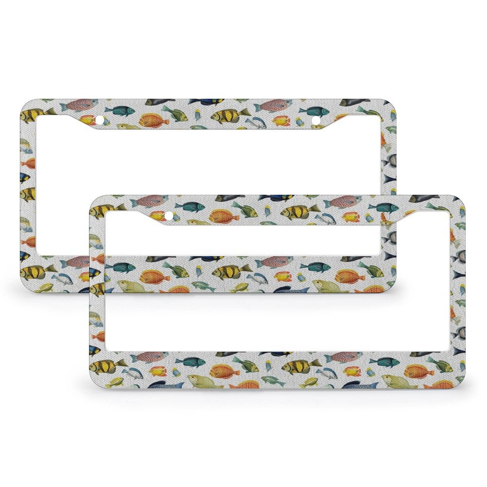 Tropical Fish Nautical Ocean Underwater Theme License Plate Frame - 2 ...