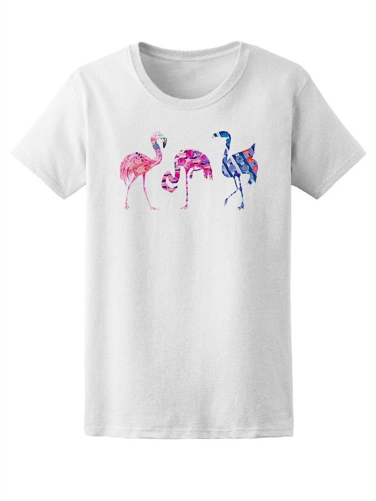 Tropical Flamingos T-Shirt Women -Image by Shutterstock, Female XX ...
