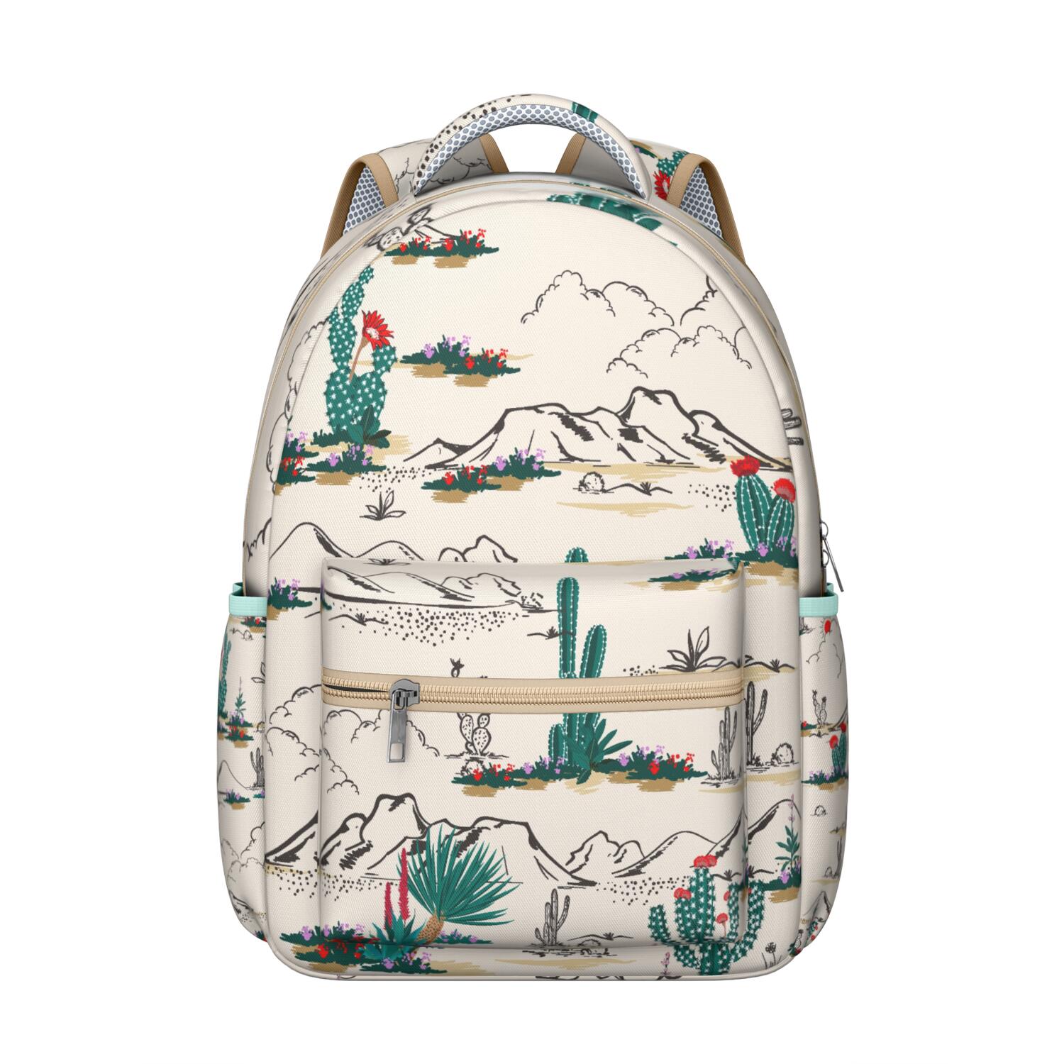 Tropical Floral Backpack for Students Hawaiian Hibiscus Jungle Leaves ...
