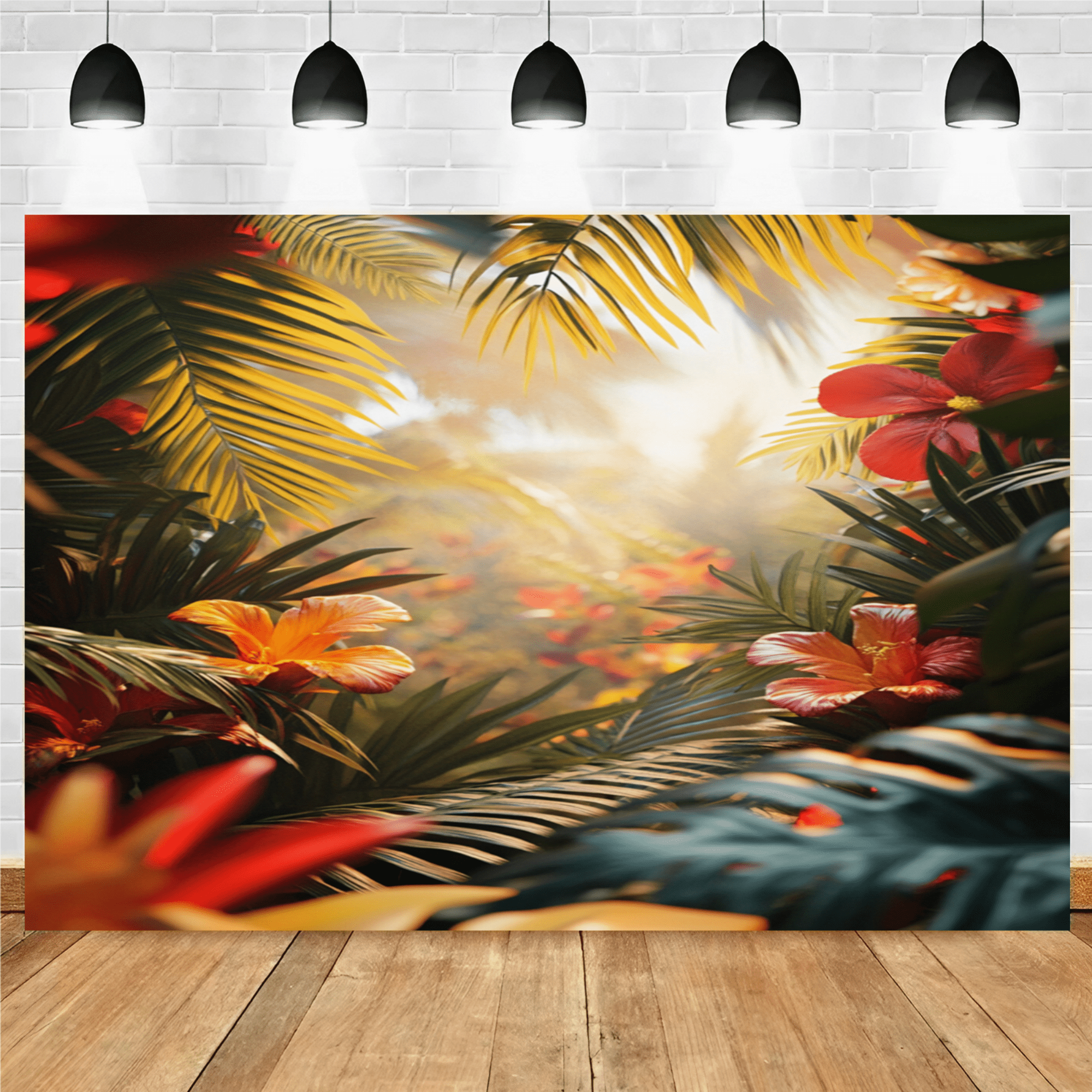 Tropical Floral Paradise(2) Natural Scenic Backdrops Summer Landscape ...
