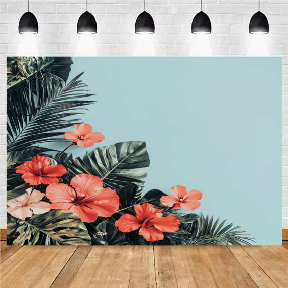 Tropical Floral Pattern(4) Natural Scenic Backdrops Summer Landscape ...