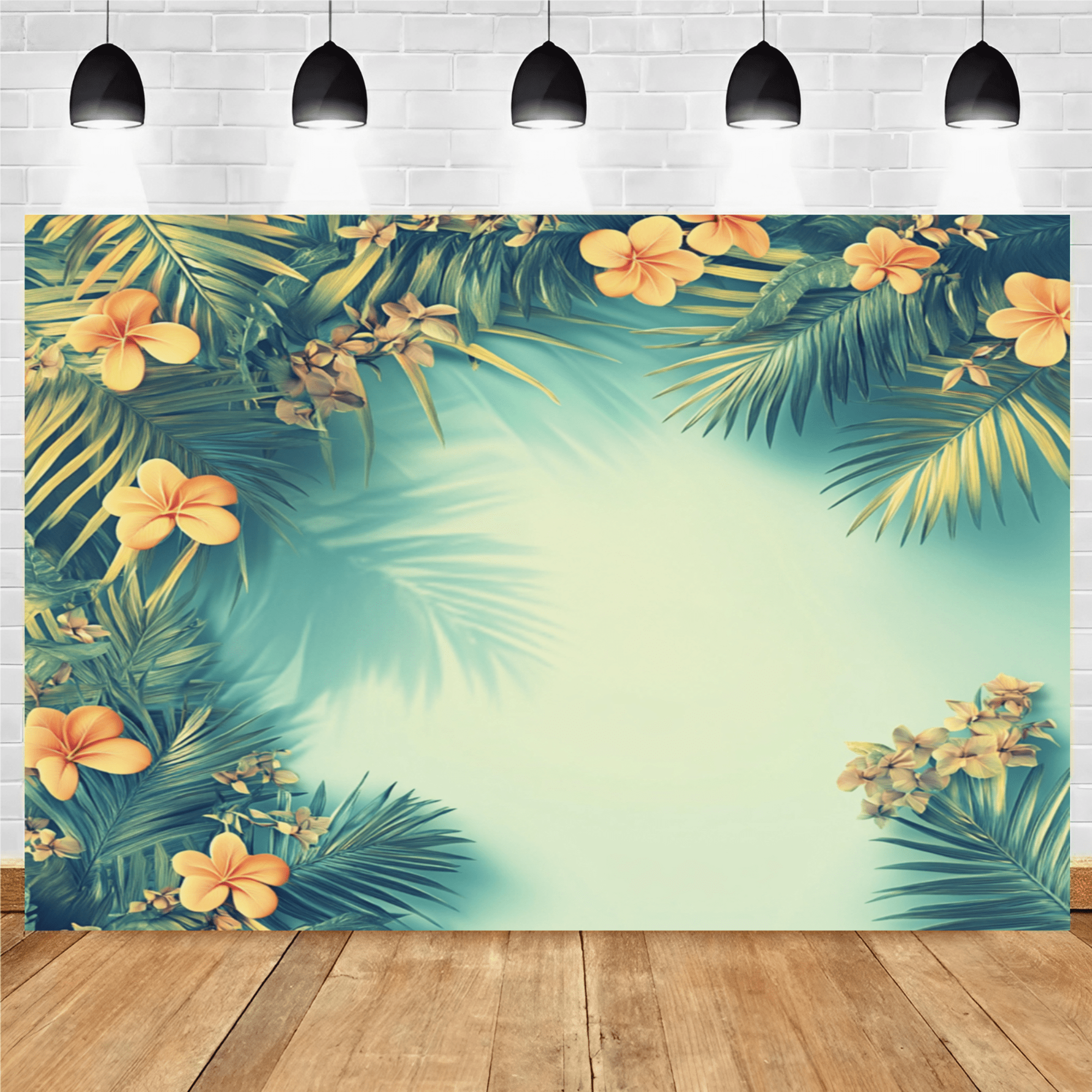 Tropical Floral Pattern(6) Natural Scenic Backdrops Summer Landscape ...