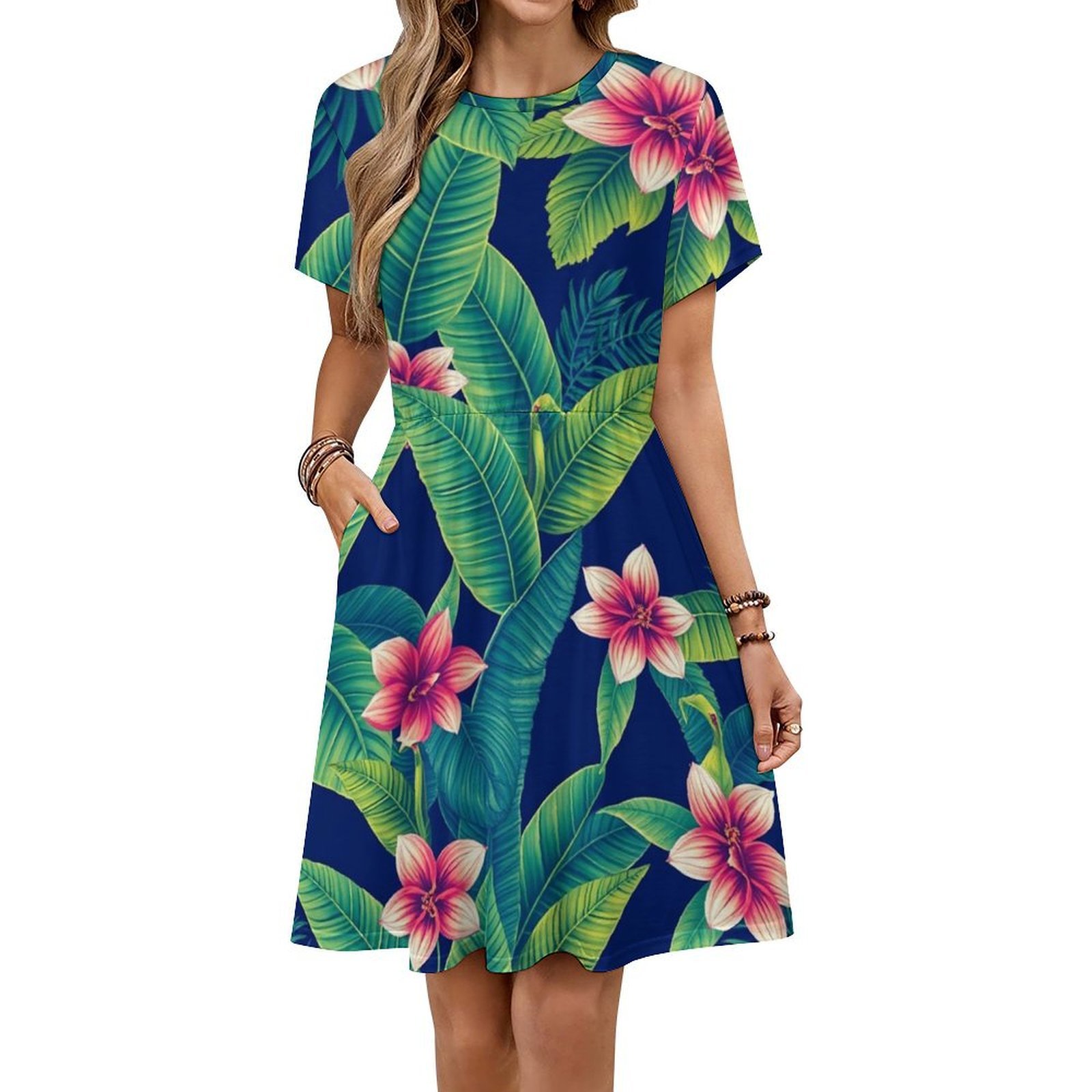 Tropical Floral Patterns. Seamless Texture with Banana And Palm Leaves ...