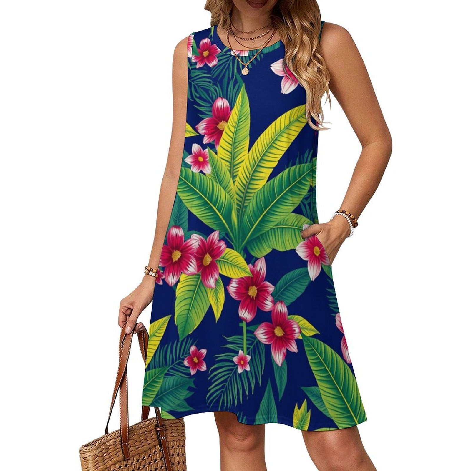 Tropical Floral Patterns. Seamless Texture with Banana And Palm Leaves ...