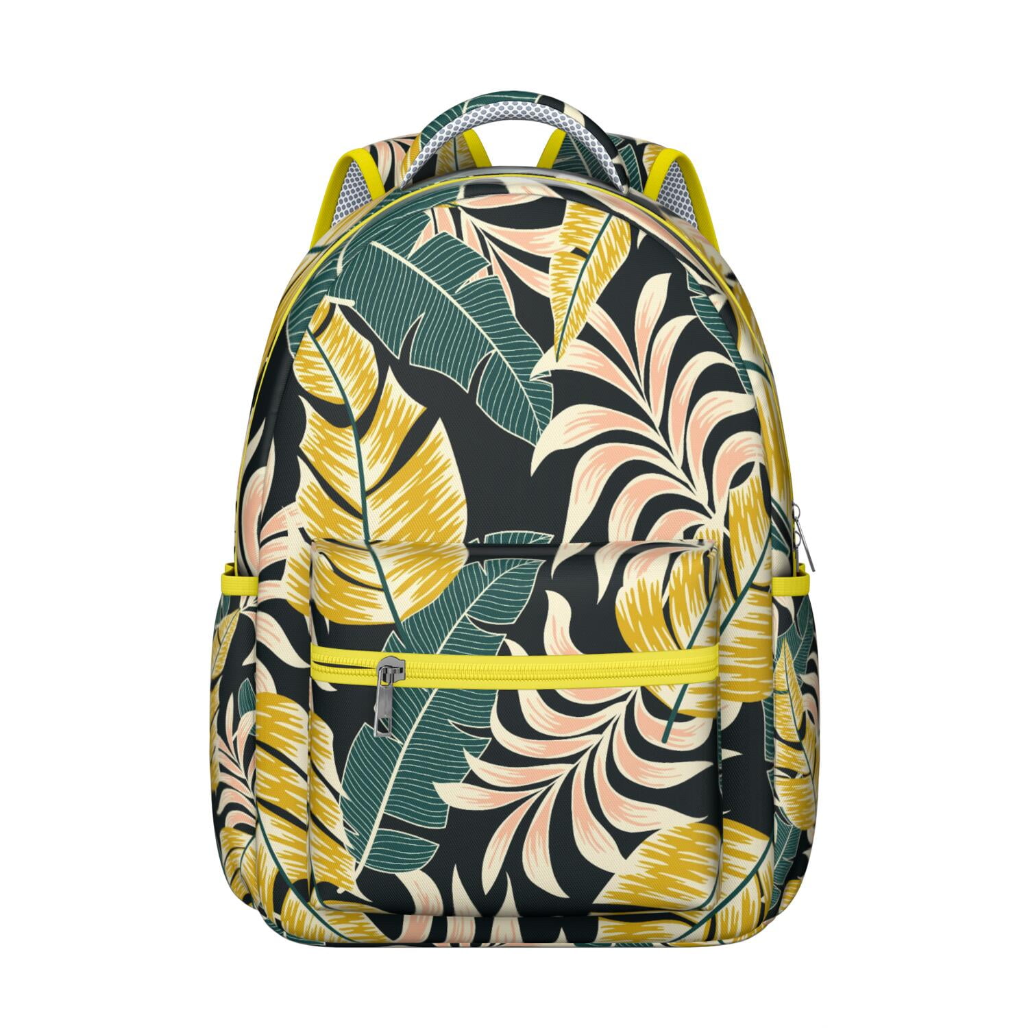 Tropical Floral Waterproof Laptop Backpack, Ergonomic Design for ...