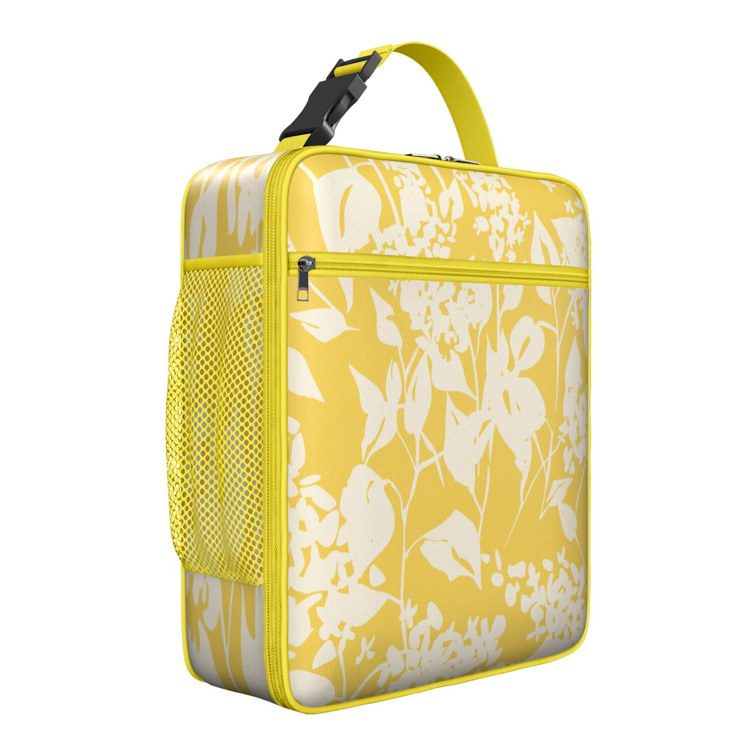 Tropical Flower and Leaves Insulated Lunch Box Student Reusable Lunch ...