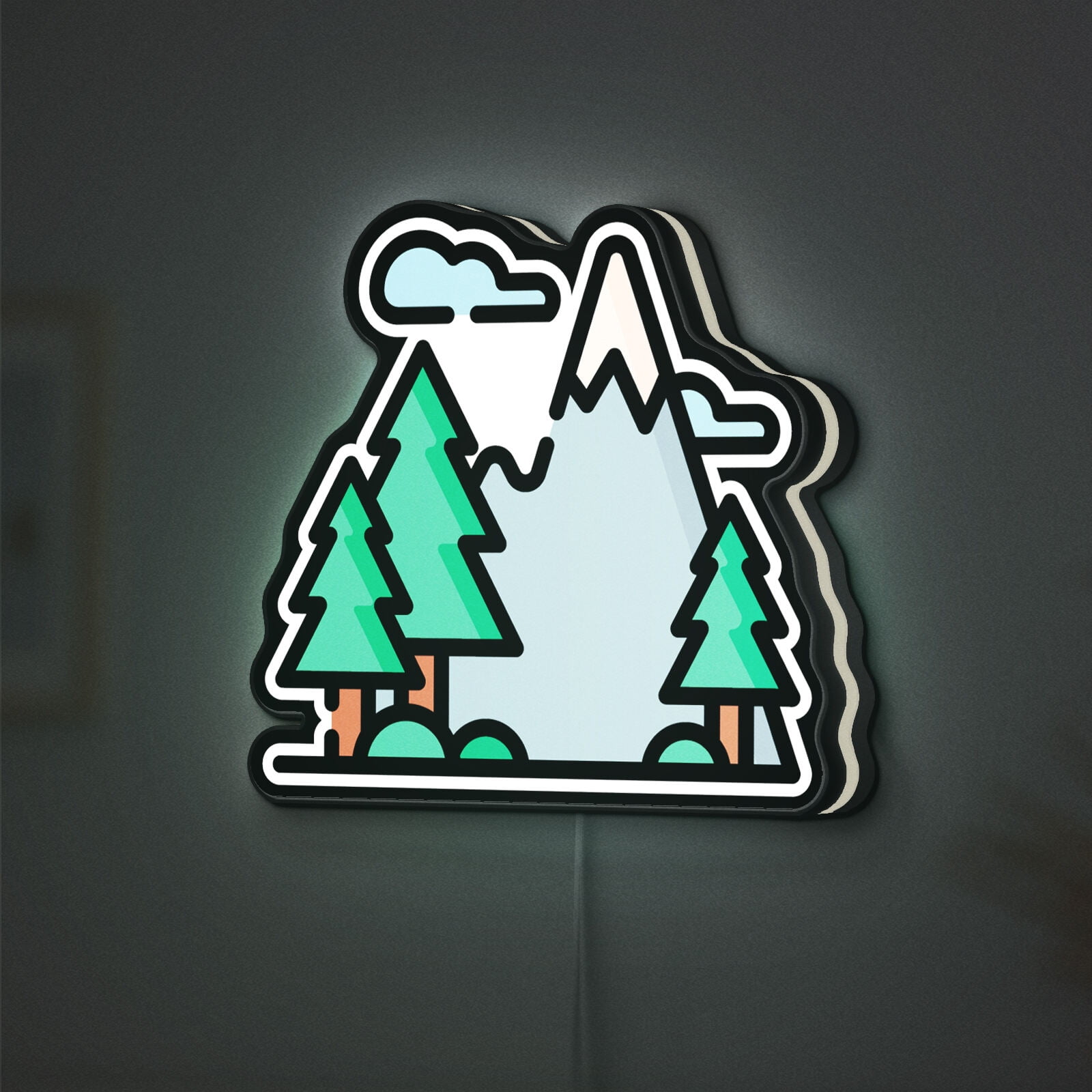 Tropical Forest 3D Novelty Light Box, Jungle and Rainforest Lamp Decor ...