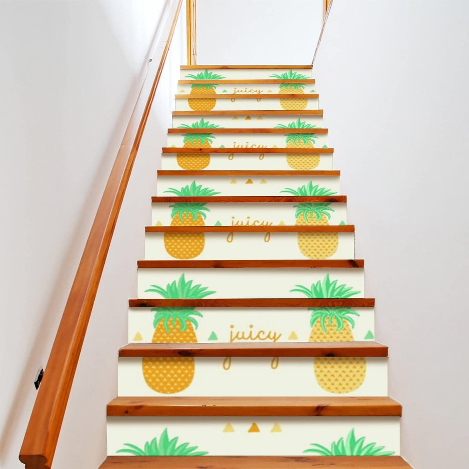 Tropical Fruit Stair Sticker Decal Pineapple Stair Sticker Psychedelic ...