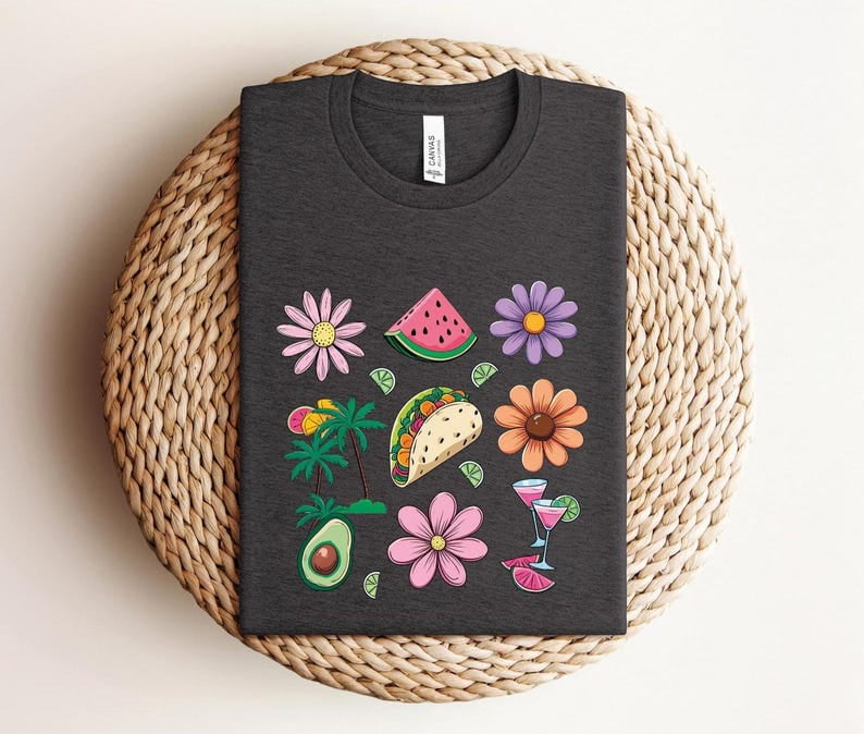 Tropical Fruit T-Shirt, Cute Fruity Shirt, Cottagecore Lemon Citrus ...