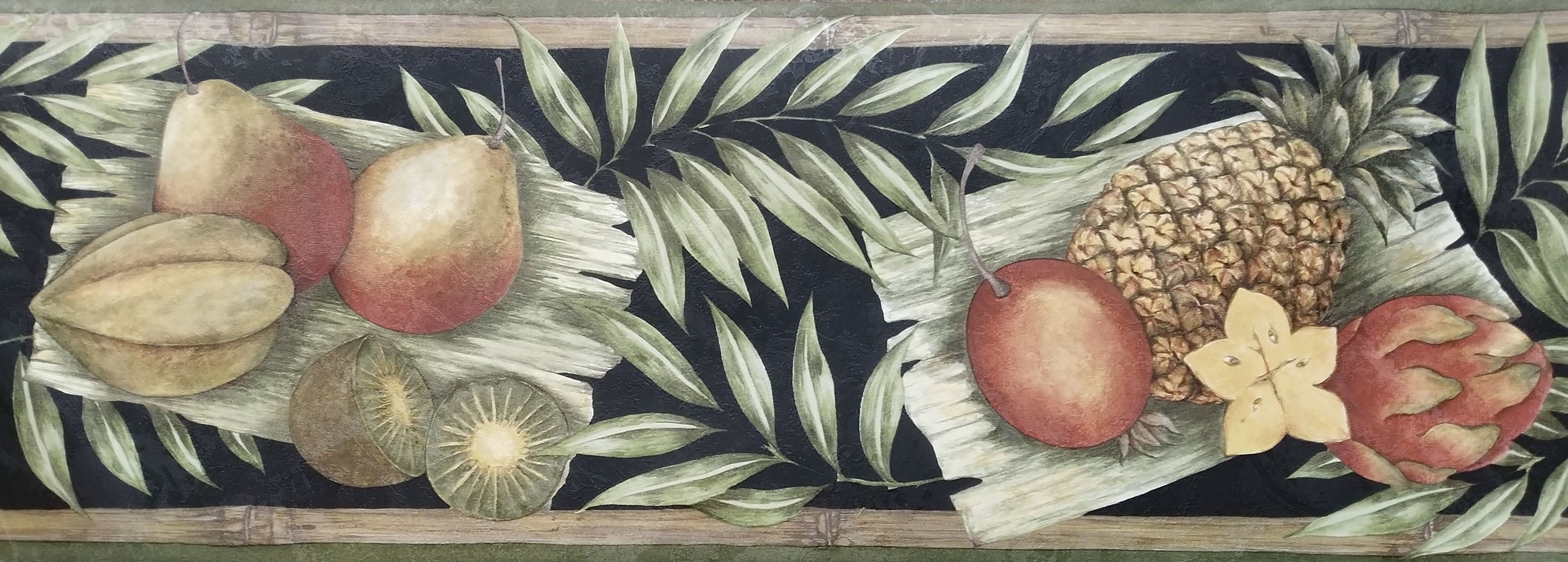 Tropical Fruit Wallpaper Border - Village - Walmart.com