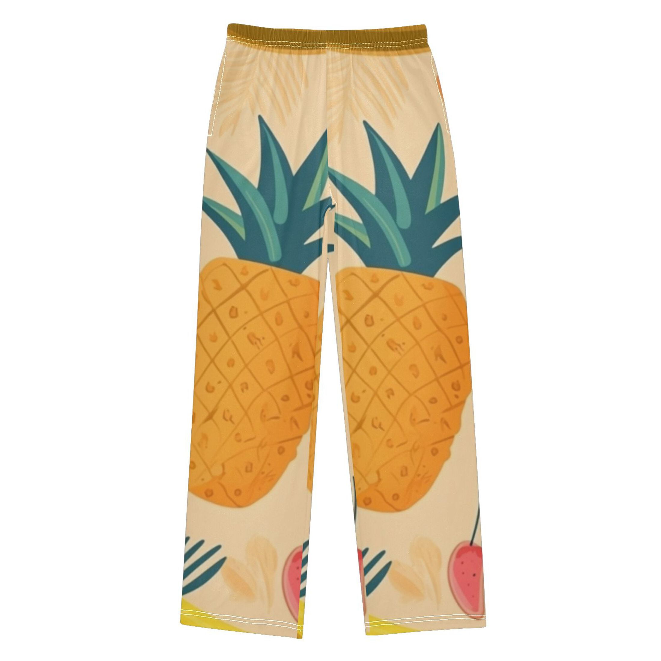 Tropical Fruits Pajama Pants Soft Lightweight Lounge Pants Bottoms ...