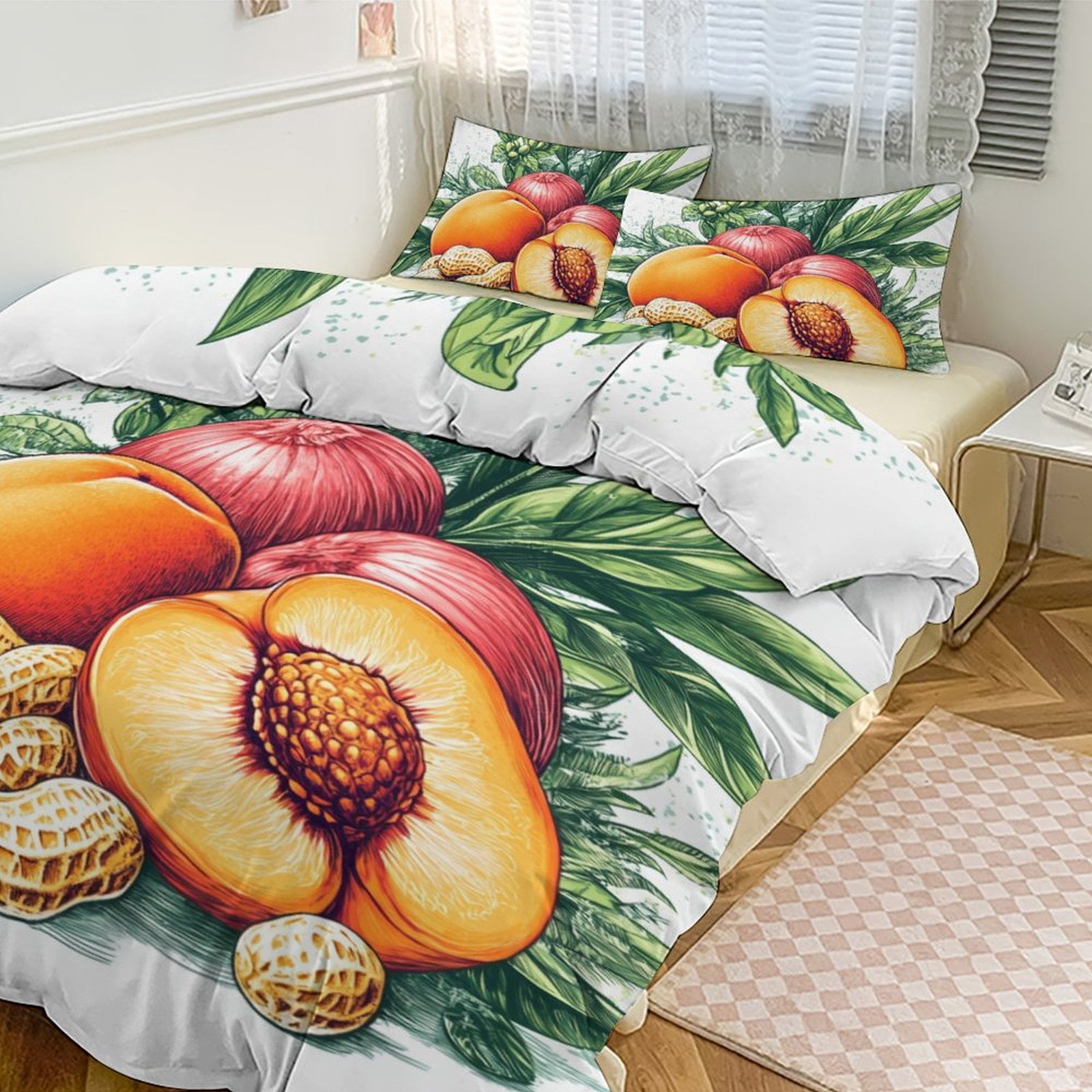 Tropical Fruits with Exotic Flavors Bedding Set with Zipper Closure for ...