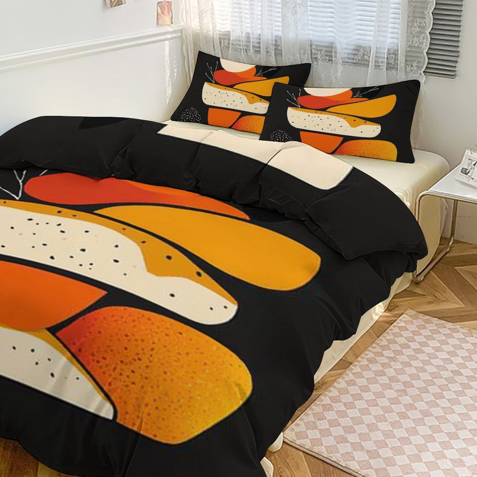 Tropical Fruits with Exotic Flavors Bedding Set with Zipper Closure for ...