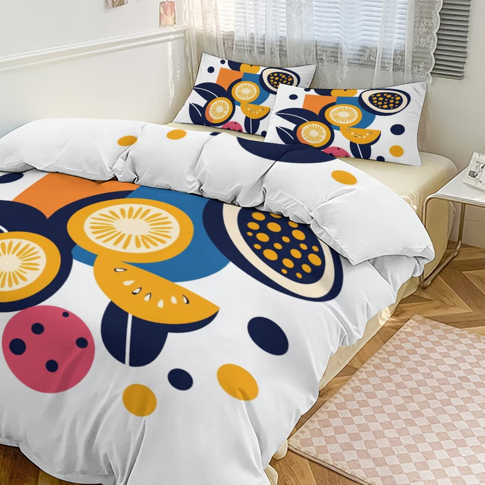 Tropical Fruits with Exotic Flavors Bedding Sets Twin Duvet Cover 3 ...