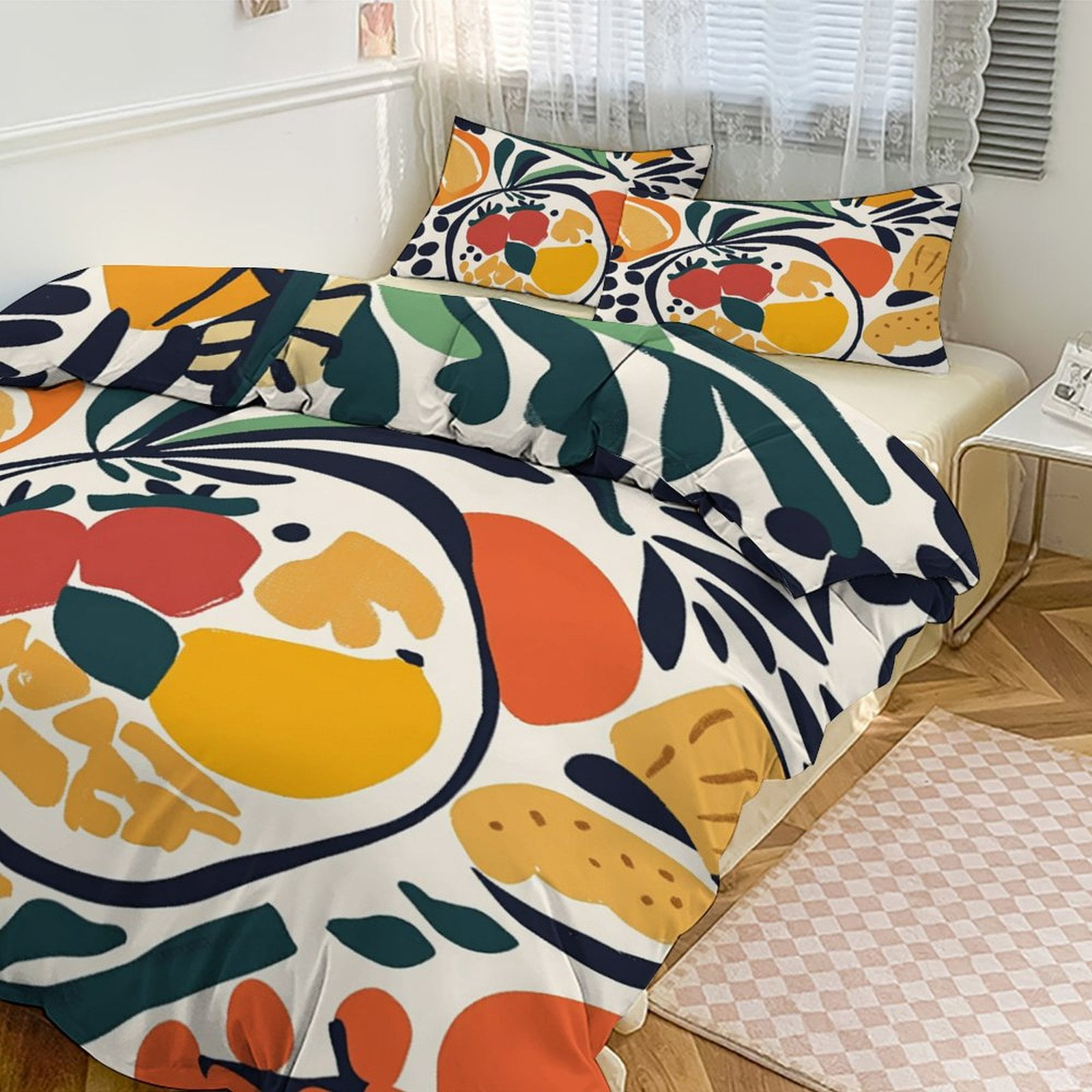 Tropical Fruits with Exotic Flavors Bedding Sets Twin Duvet Cover 3 ...