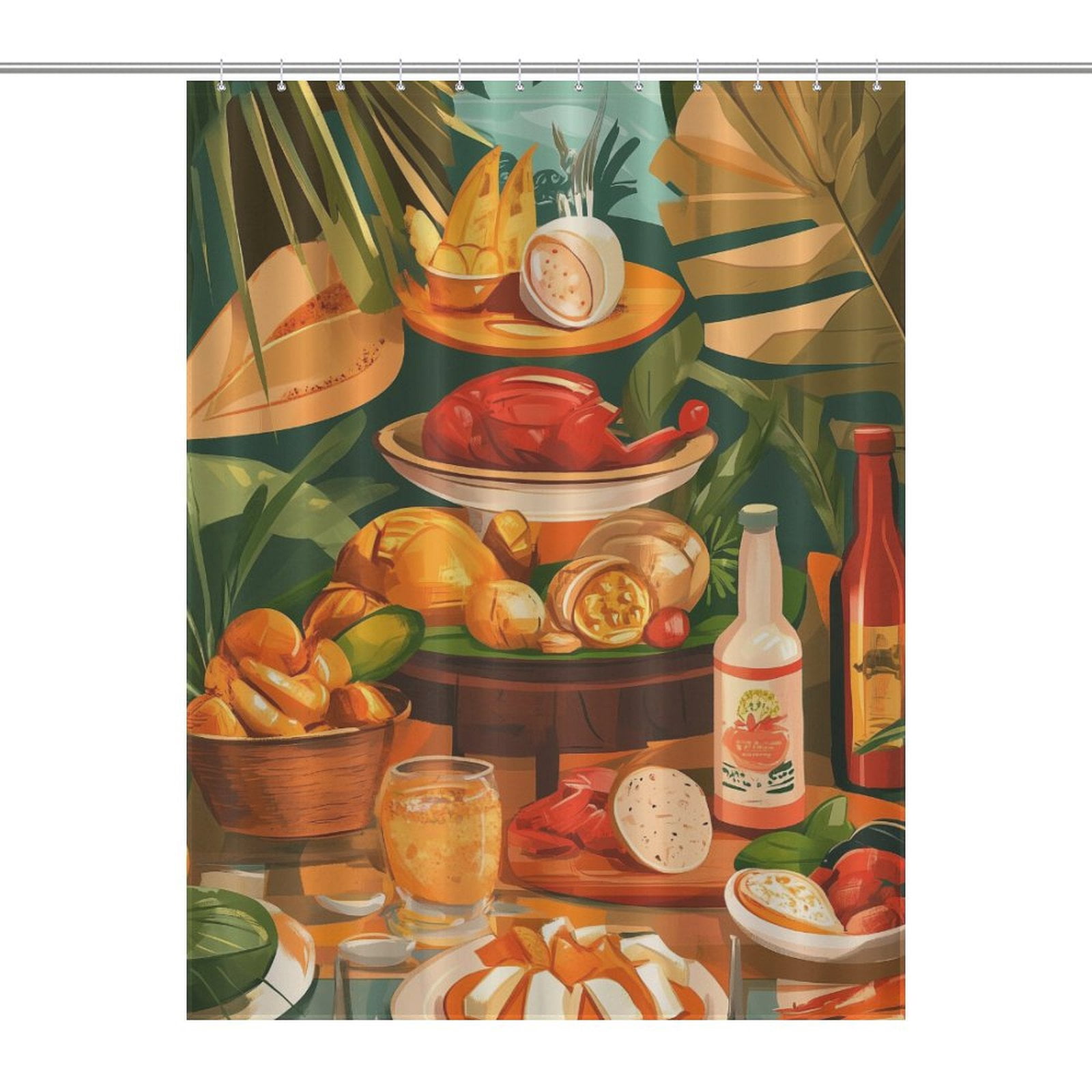Tropical Fruits with Exotic Flavors Shower Curtain , Enchanted Forest ...