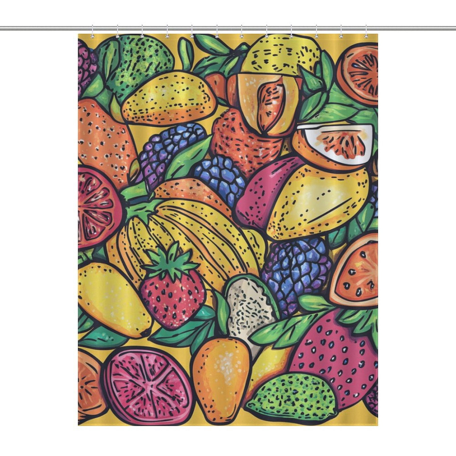 Tropical Fruits with Exotic Flavors Shower Curtain , Enchanted Forest ...