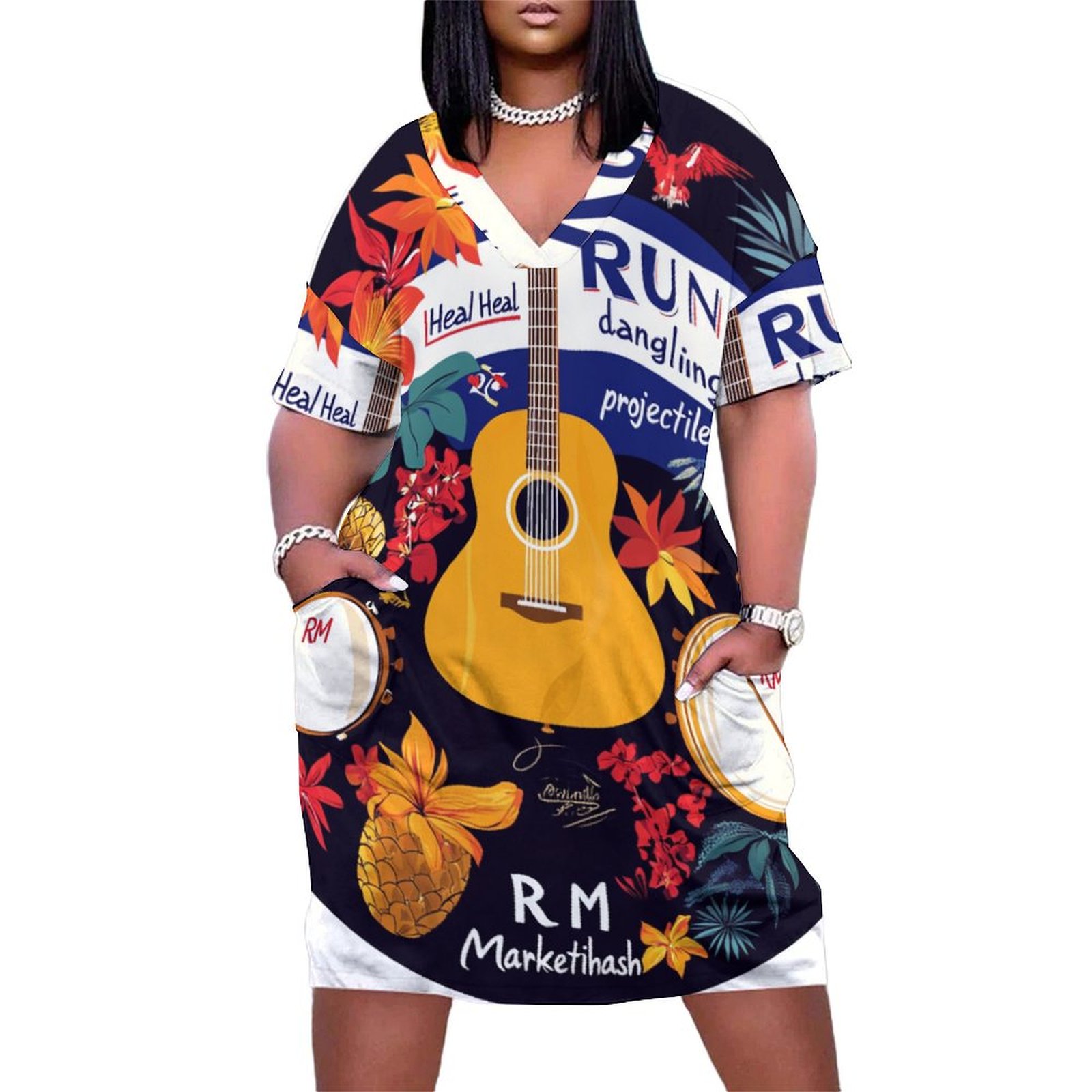Tropical Fruits with Exotic Flavors Summer Dresses for Women Beach Boho ...