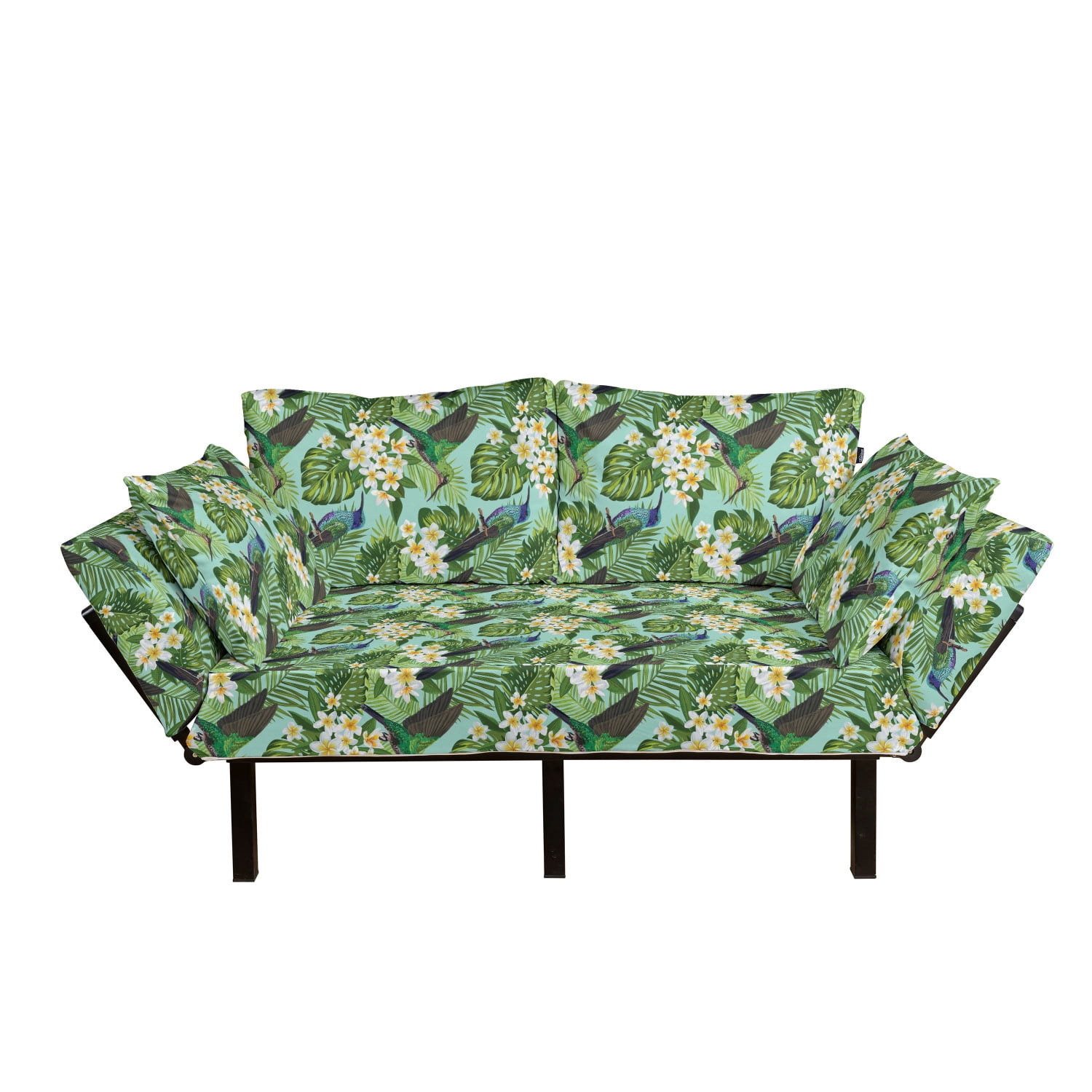 Tropical Futon Couch, Brazilian Rainforest Composition with Branches ...