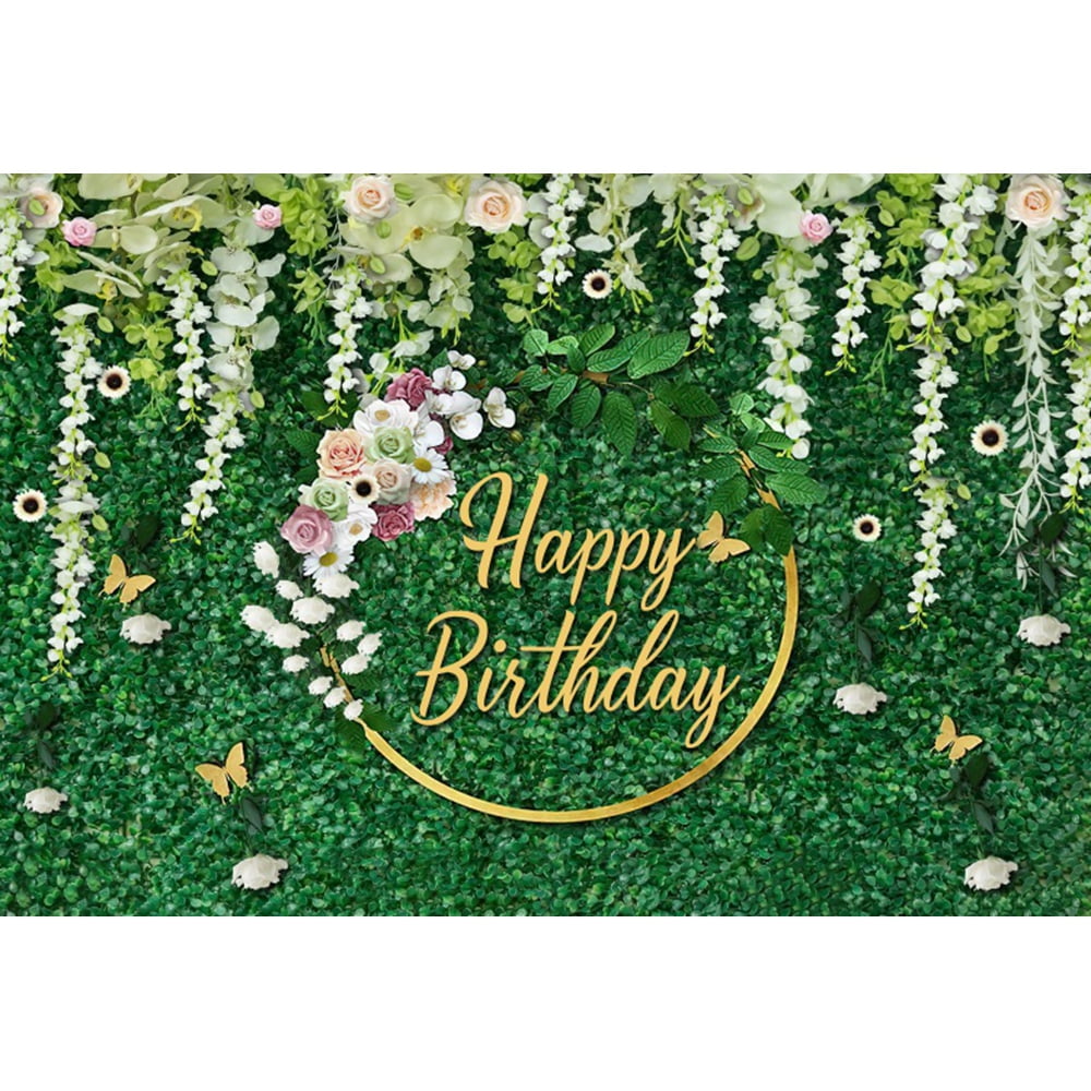 Tropical Green Leaves Backdrops Jungle Grass Leaf Wall Wedding Birthday ...