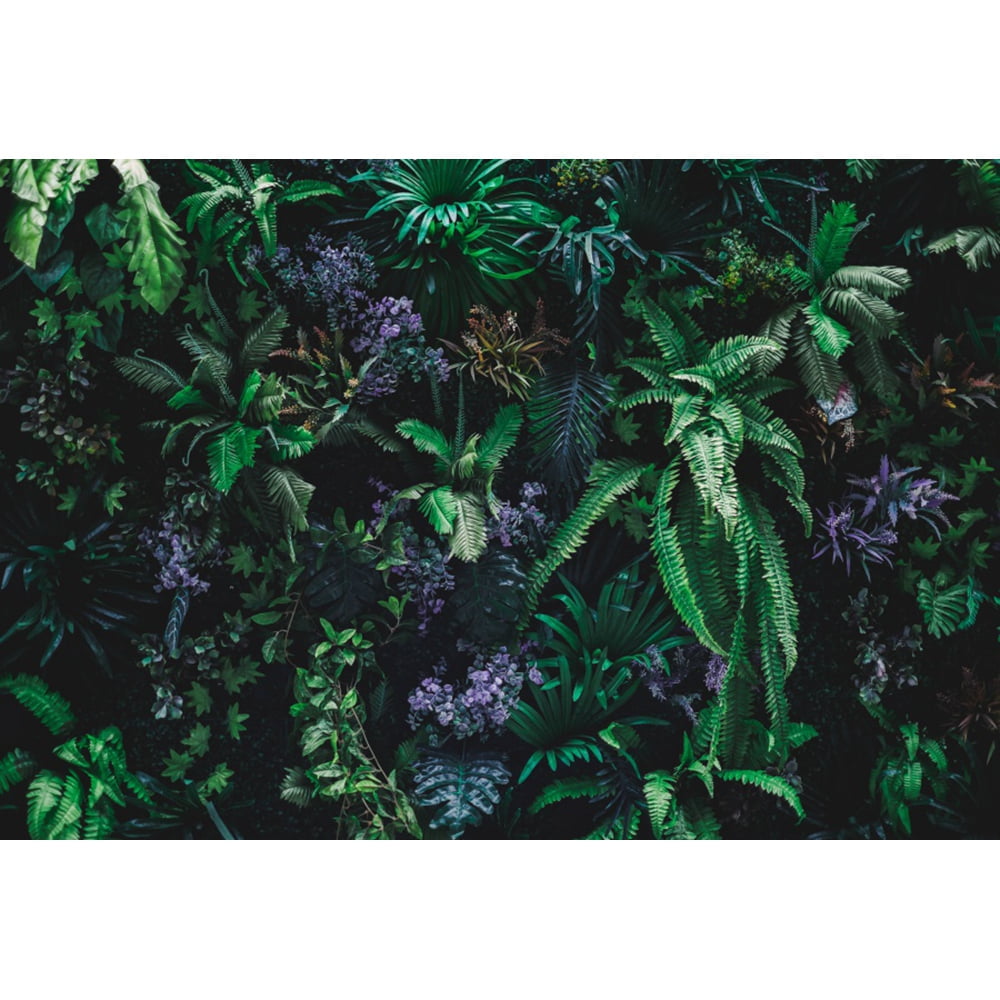 Tropical Green Leaves Backdrops Jungle Grass Leaf Wall Wedding Birthday ...