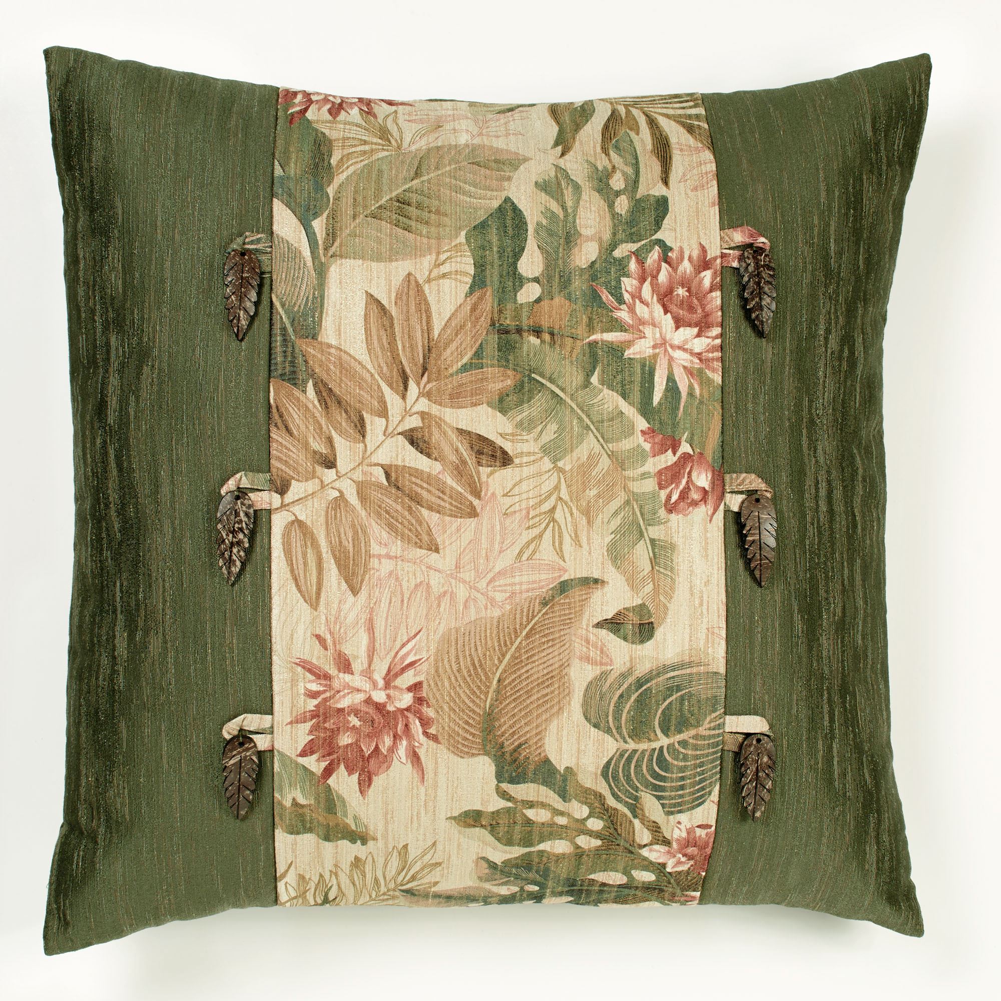 Tropical Haven Tailored Padded Sham Double Flange Multi Warm European ...