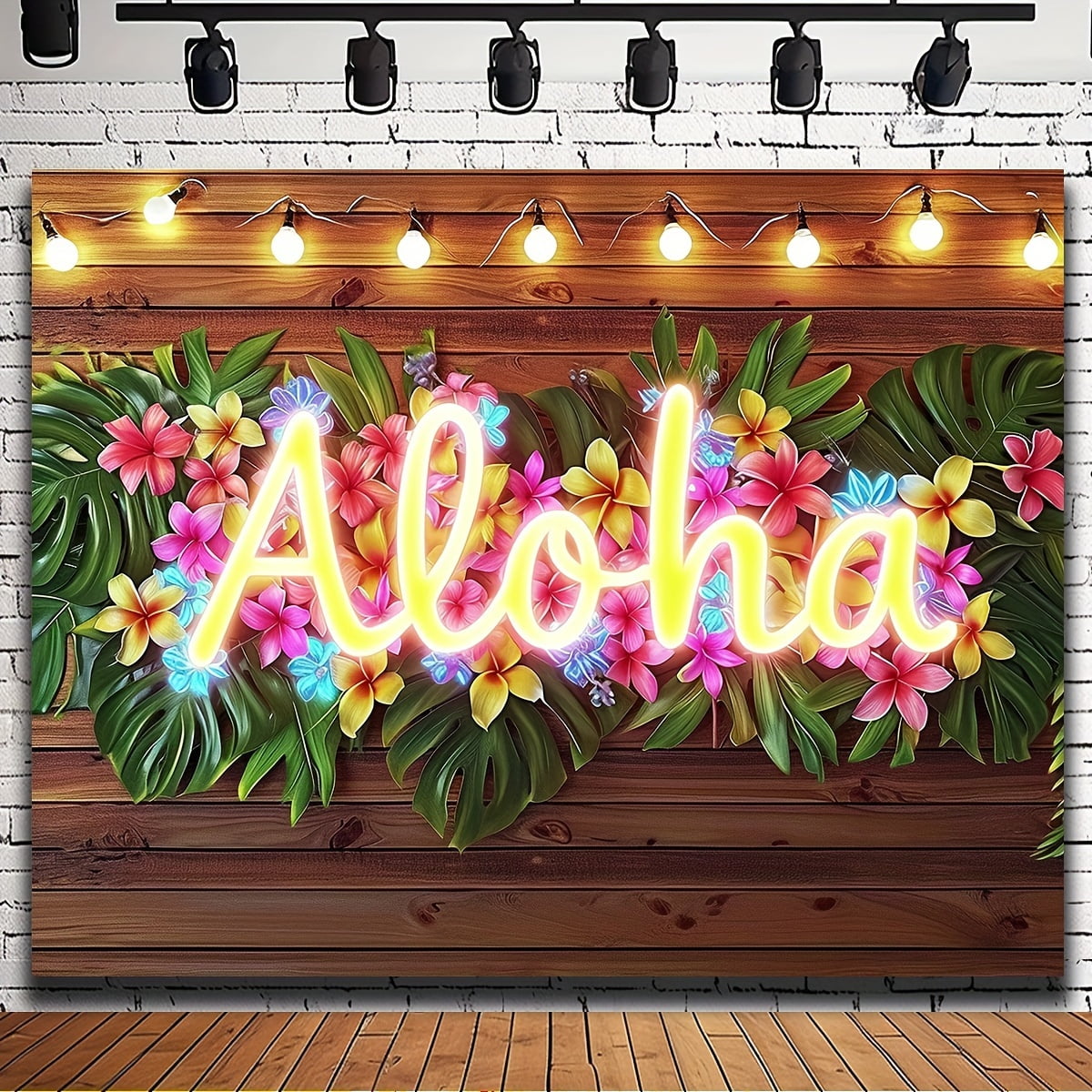 Tropical Hawaii Beach Backdrop, Aloha Party Backdrop Summer Tropical ...