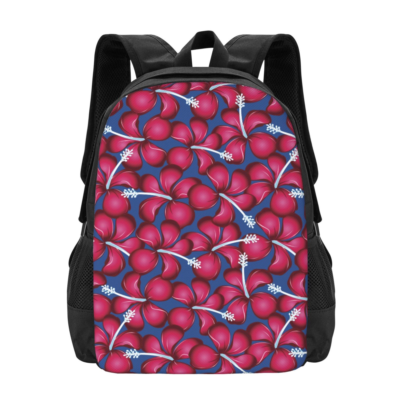 Tropical Hawaiian Flower Pattern Backpack for Men Women Laptop Backpack ...