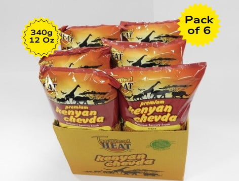 Tropical Heat Kenyan Chevda - HOT Flavor - 6 Pack - 340g x6 - Walmart.com