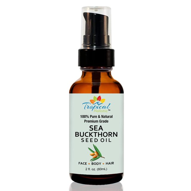 Tropical Holistic 100 Pure Sea Buckthorn Seed Oil 2 Oz Premium