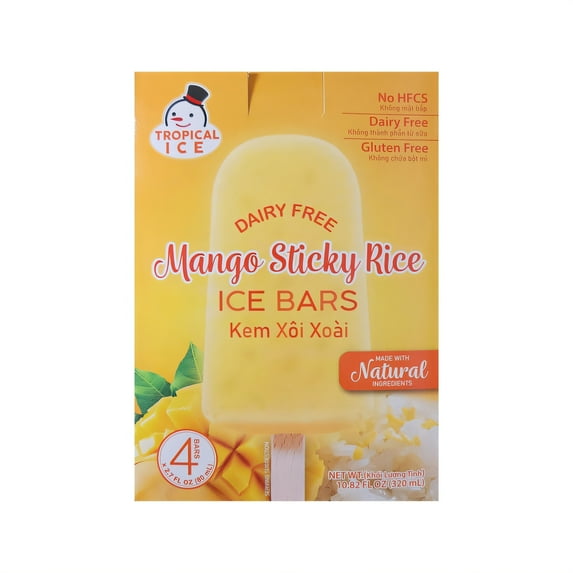 Tropical Ice Mango Sticky Rice Ice Bar 4P - Walmart.com