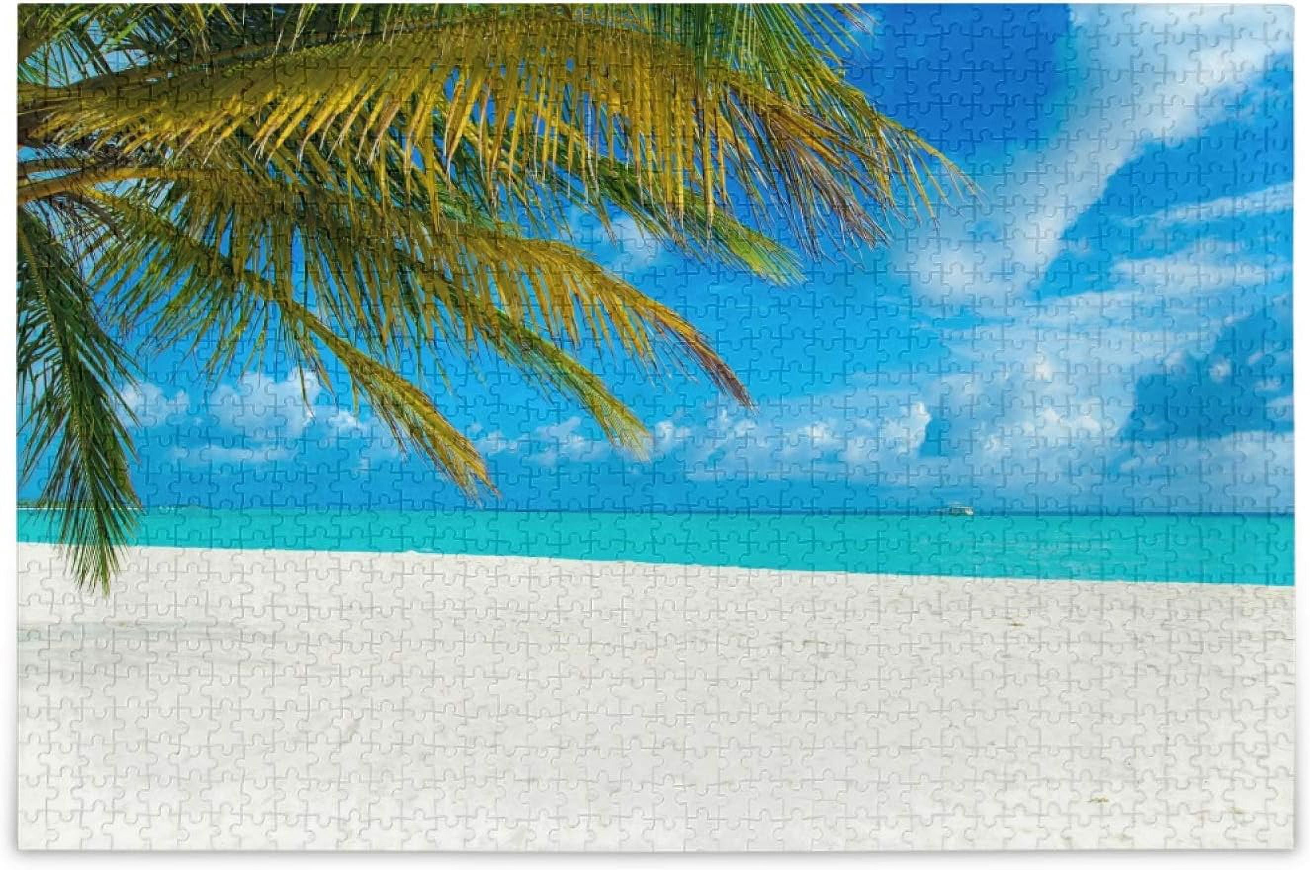Tropical Island Beach Palm Puzzle for Adults 500 Piece Puzzles Game DIY ...