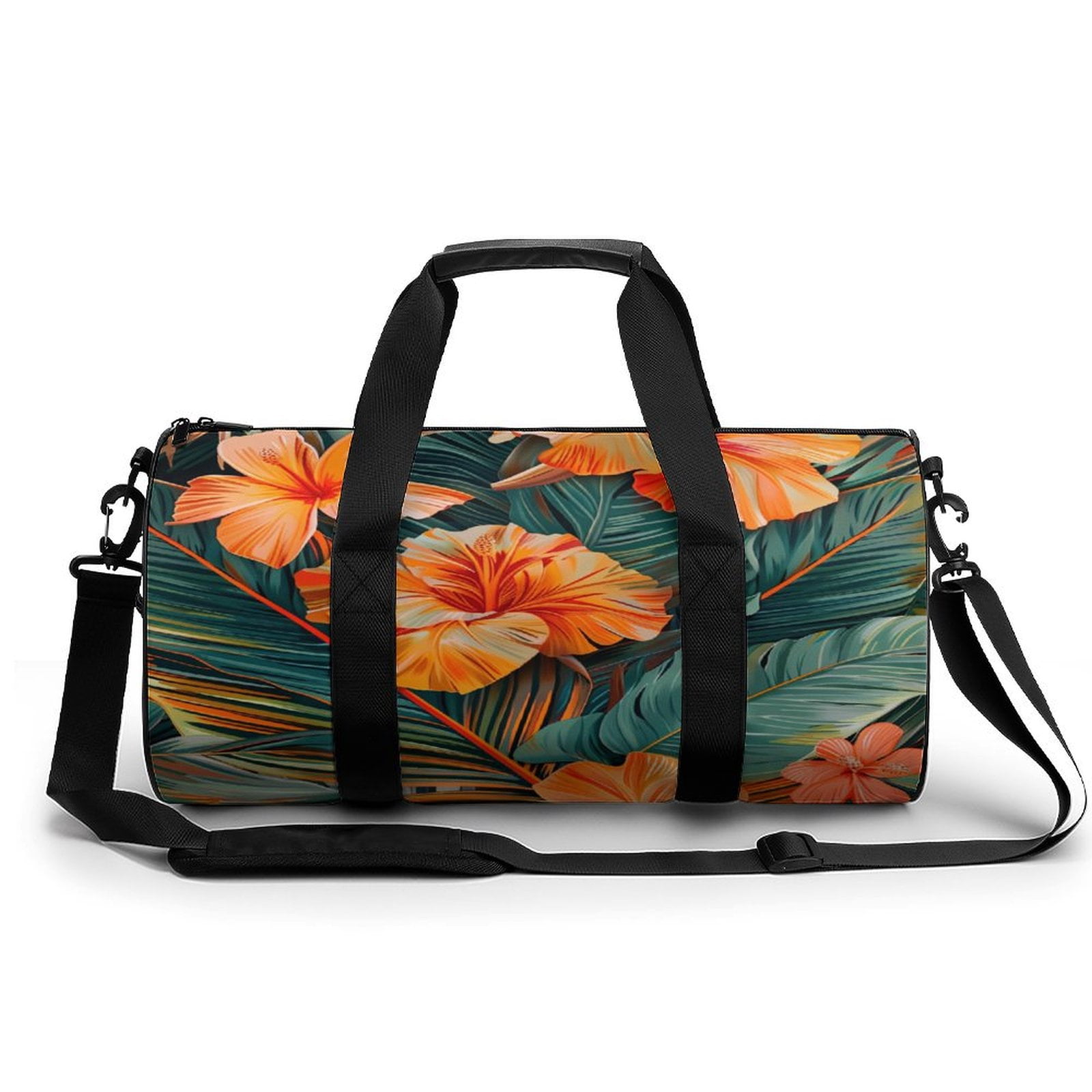 Tropical Island Hibiscus Flowers Gym Bag Sports Bag Gym Accessories ...